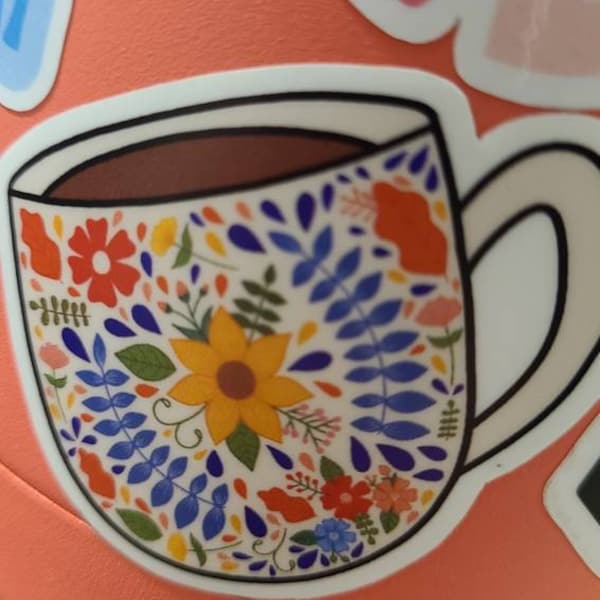 Coffee Cup Sticker | Stickers for Hydroflask | Laptop Sticker | Gift ...