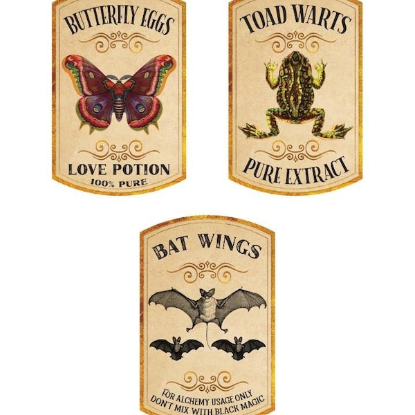 Fairy Labels,vintage Fairy Printable Labels,fairy Apothecary Jar Labels ...