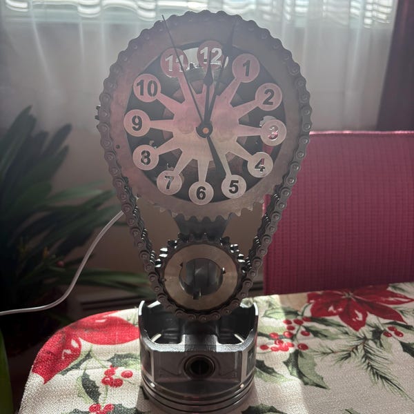 Motorized Jeep Timing Gear Clock - Upcycled Automotive Art for Car ...
