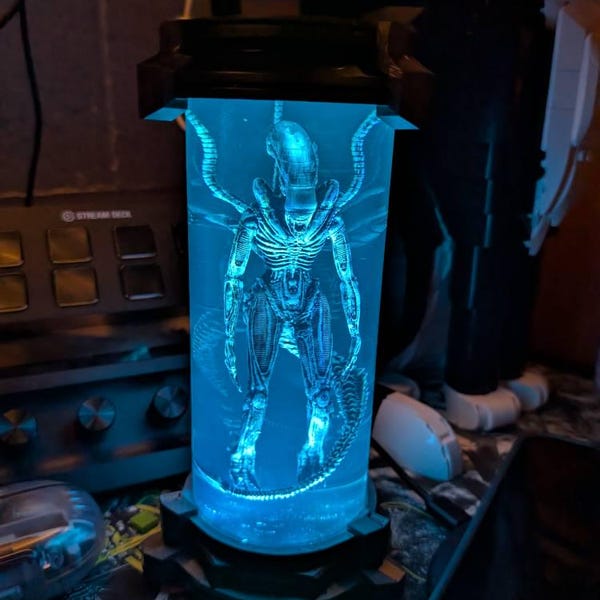 INTERSTELLAR EPOXY LAMP, Space Galaxy Resin and Wood Night Light ...