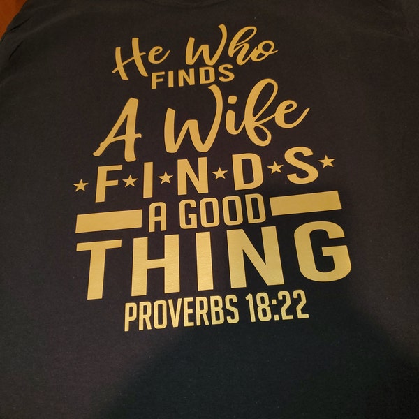 He Who Finds A Wife Finds A Good Thing Svg, Husband and Wife SVG ...
