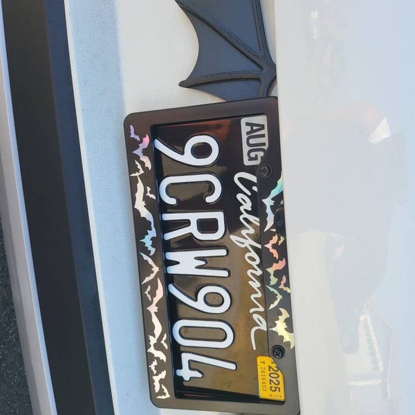 License Plate Bat Wings (universal Fit) - Etsy