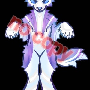 Digital Snake Anthro Furry Adopt Furry Fandom Adoptable Fursona - Etsy