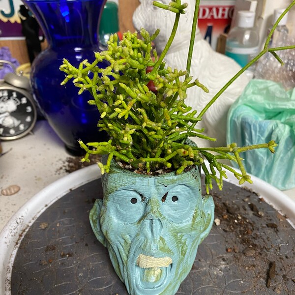Zombie Planter, 3D Printed, for Succulents, Cacti or Stationary Desk ...