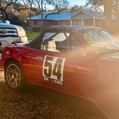 Race Car Number Plate Permanent Vinyl or Reusable Magnet Custom Driver ...