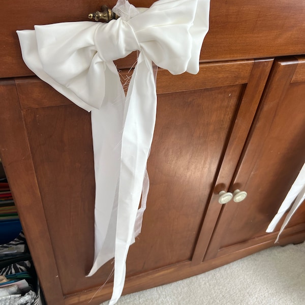 1pc Wedding Bow, Pew Bows, Home Bows, Formal Wedding Decor, Wedding ...