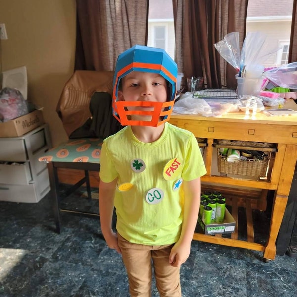 Football Helmet Papercraft,cricket Helmet,sports Helmet,party Helmet ...