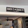 Rack It & Crack It Sign, Personalized Billiards Club Name Sign, Metal ...