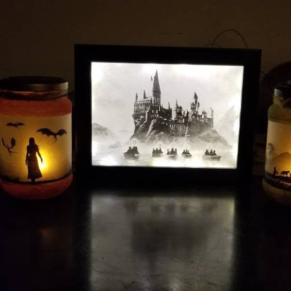 Wizardry School Shadow Box - Halloween Decor - Fantasy Shadow Box ...