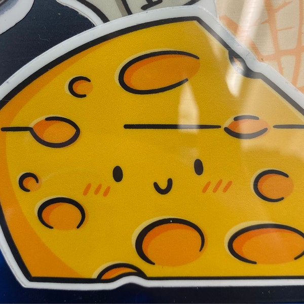 Cheese Sticker | Weatherproof Vinyl Sticker | Waterproof Sticker| Dairy ...