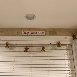 Gingerbread Sign Front Yard Sign Gingerbread Street Sign Front Door ...