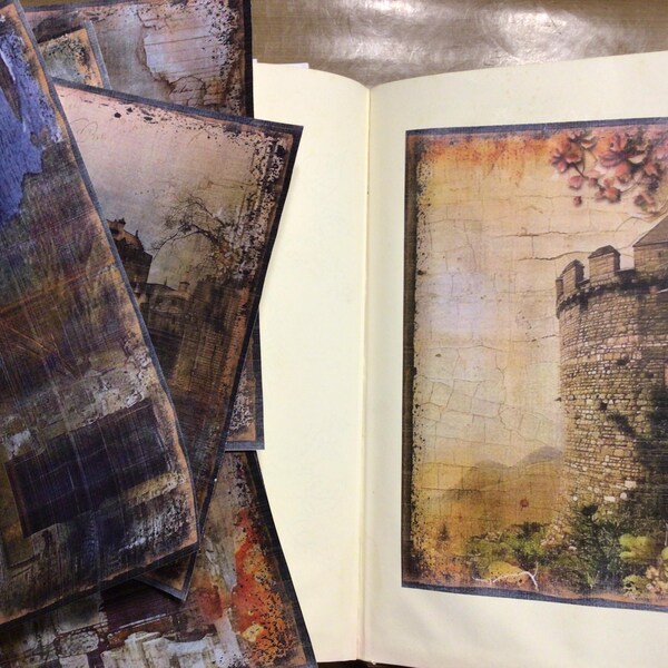 Celtic Forest Junk Journal Pages, Scottish Plaid Scrapbook Pages ...