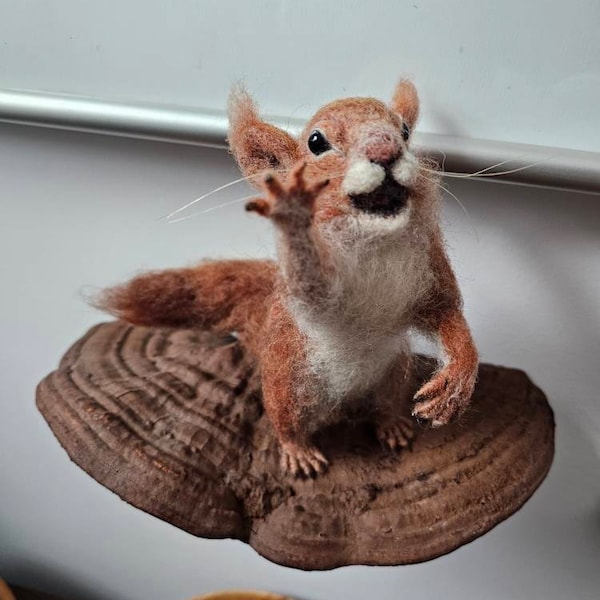 Emperor Penguin & Chick Wool Sculpture - Needle Felted Penguin Parent ...