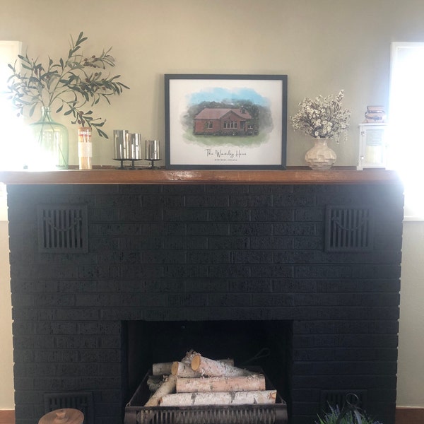 Custom [modern] Home Portrait | Housewarming Gift, New Home Gift ...