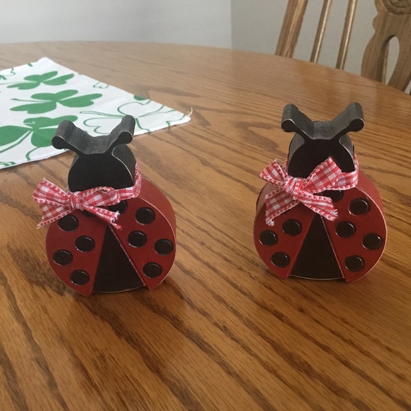 Ladybug Cutout- Free Standing- Thick Wood Bug- Ladybug Craft for Kids ...
