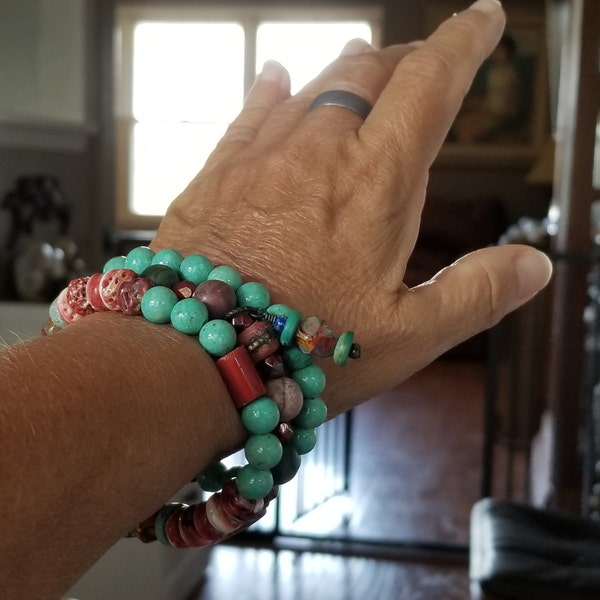 Handmade Wire Wrapped Polymer Clay Angel Fish Mixed Media Necklace and ...