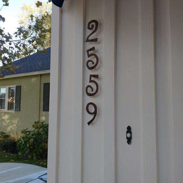 Rustic Metal - 4 Inch TO 8 Inch - Individual House Numbers - Size ...