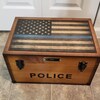 Police Thin Blue Line Keepsake Box - Etsy