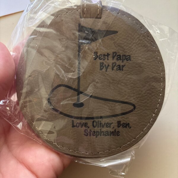 Best Dad Papa by Par Golf Bag Tag, Golf Gifts Dad, Golf Accessories ...