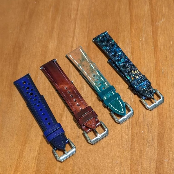 White Rally Watch Strap, Handmade Watch Strap, Custom Watch Strap ...