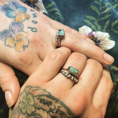 Shadow Work Ring Guide Stone Jewelry Crystals for Shadow - Etsy