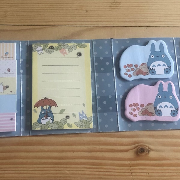 My Neighbour Totoro Memo Pad Sticky Notes, Japanese Kawaii Stationery ...