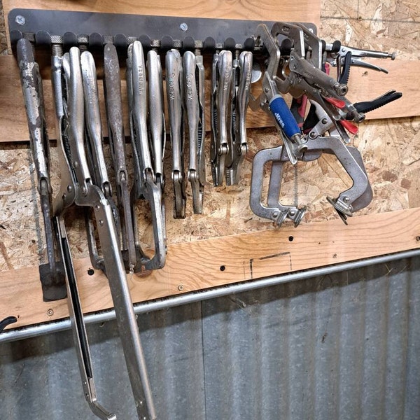 Vise Grip / Clamp Tool Shop Organizer: Holds 15 Tools - Etsy