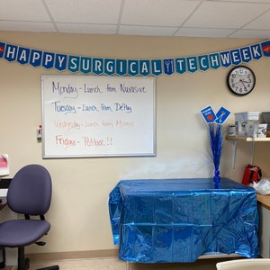 Surgical Scrub Tech Printable Sign, Happy Surgical Scrub Tech Week ...