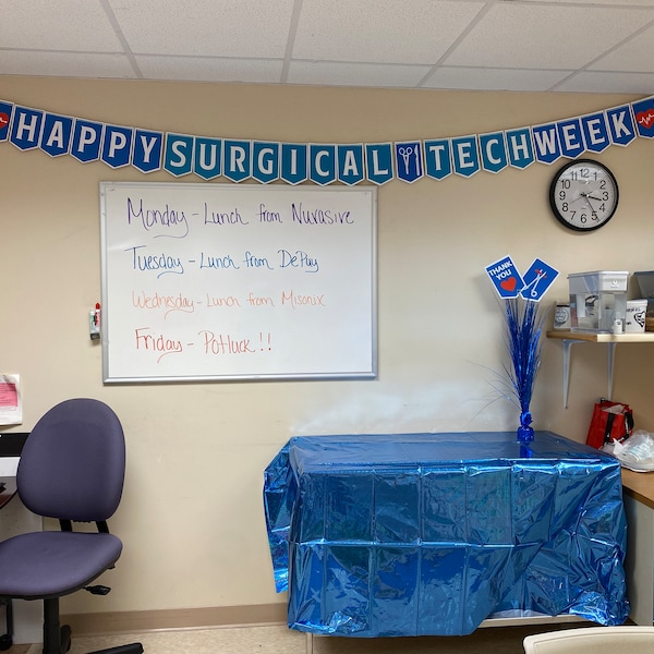 Surgical Scrub Tech Printable Sign, Happy Surgical Scrub Tech Week ...