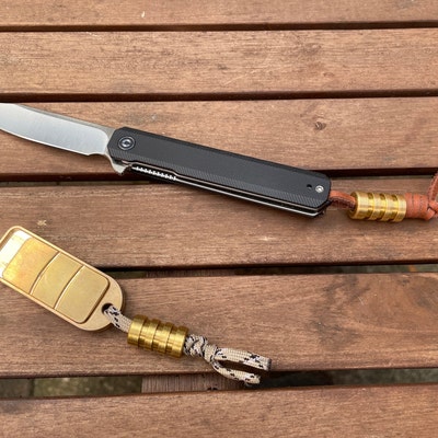 Streak Brass EDC Bead / Every Day Carry / Paracord Bead / Brass ...