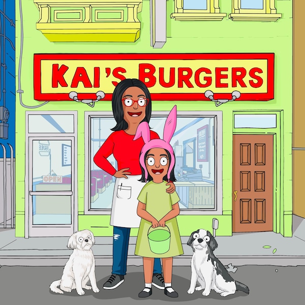 Personalized Family Yellow Portrait From the Photo, Custom Yellow ...