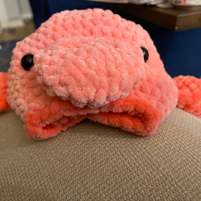 Blobfish Crochet Pattern, Amigurumi Velvet Yarn, Crochet Pink Fish, DIY ...