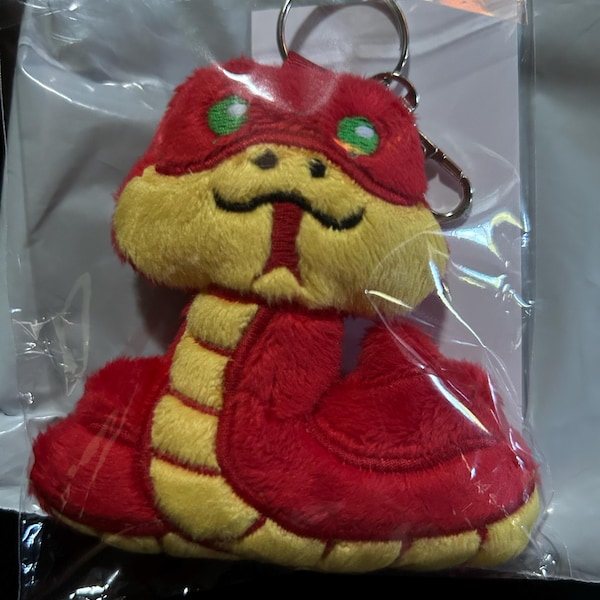 Cute Chibi Snake Plush Keychain Charm - Etsy
