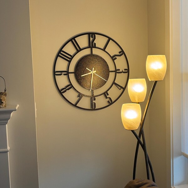 Unique Latin Numeral Compass Metal Wall Clock,extra Large Clock,ships ...