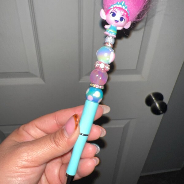 Handmade Fancy Troll Doll Beaded Pens - Etsy