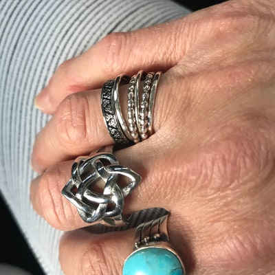 Trinity Stack Ring, S111, Celtic Ring, Silver Ring, Stack Rings, Celtic ...