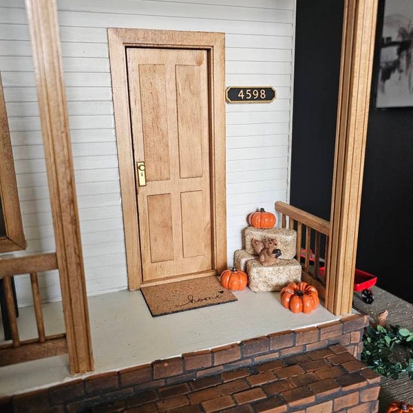 Miniature Dollhouse Custom Address Sign, 1:12 Doll House Accessories ...