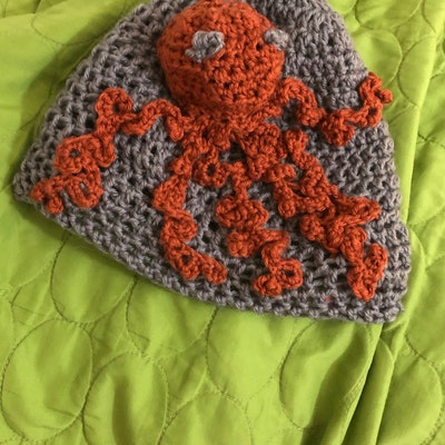 Pattern Only for Crochet Octopus Hat - Etsy