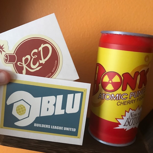 Team Fortress 2 Bonk! Atomic Punch & Crit-a-cola Replicas | 3D Printed TF2 Scout Prop Bonk - Etsy