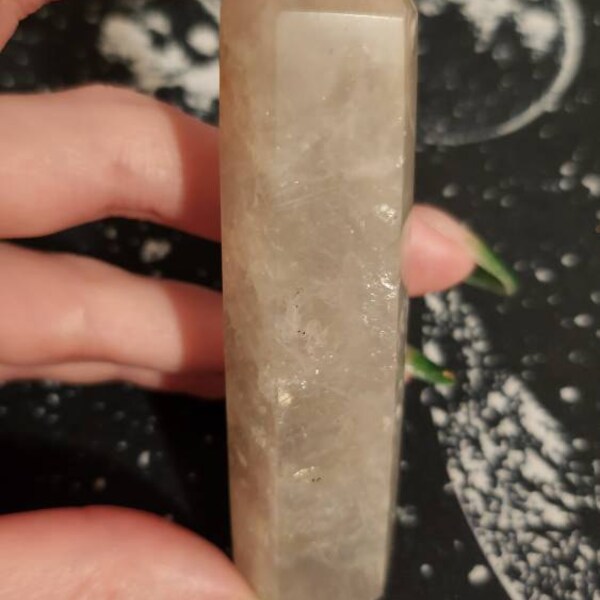 Black Obsidian Bat Crystal Natural Carved and Polished Stone Silver ...