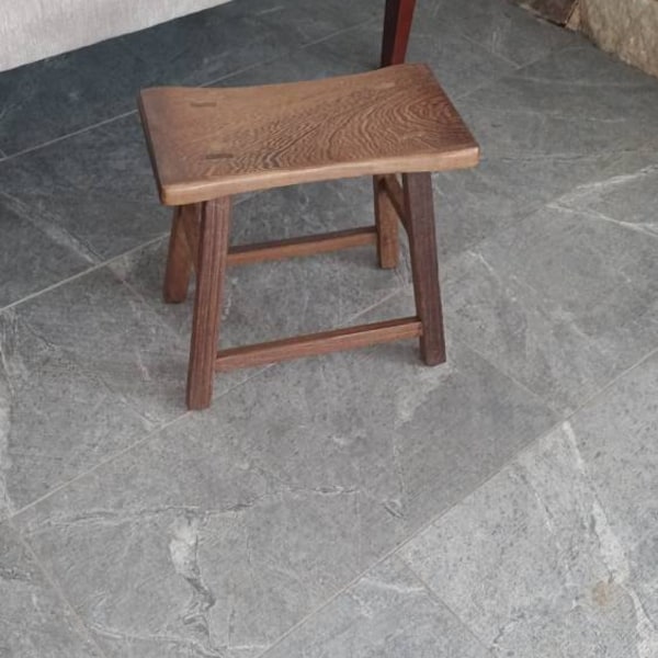 Handmade Wenge Wood Step Stool: Rustic Foot Rest - Etsy