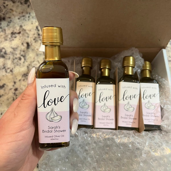 Olive Oil Favors 60ml | Infused With Love Olive Oil Favor | Olive You ...