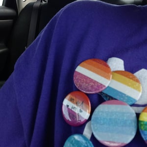 Gender Apathetic Pride Flag Pronoun Pin Back Button They/them - Etsy