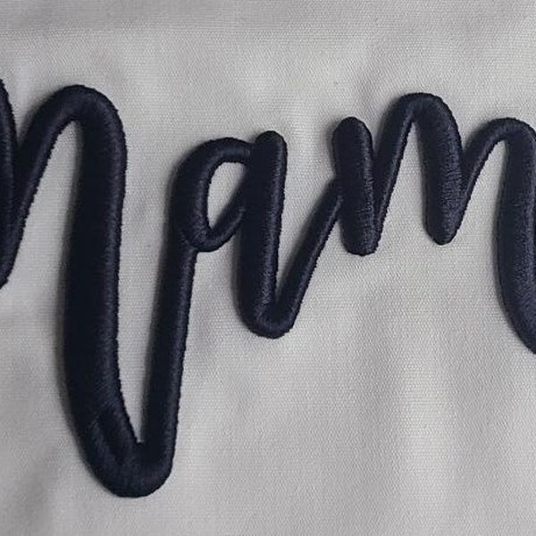 Wall 3D Puff Embroidery Font. Machine Embroidery 3d Puff Foam Alphabet ...