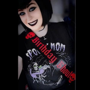 Mama Bat Gothic Sash, Mom to Be Emo Sash, Custom Alternative Sash ...