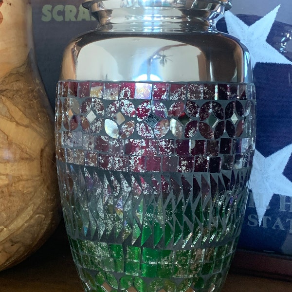 Cracked Glass Cremation Urn for Human Ashes Cremation Urns for Adults ...