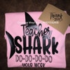 Teacher Shark SVG DXF File Cut File Teacher Shirt Svg Teacher Gift Svg ...