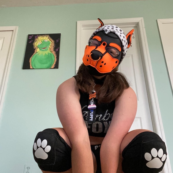 Black Paw Knee Pads - Pole Dancing Knee Protection Paws for Pet Play ...