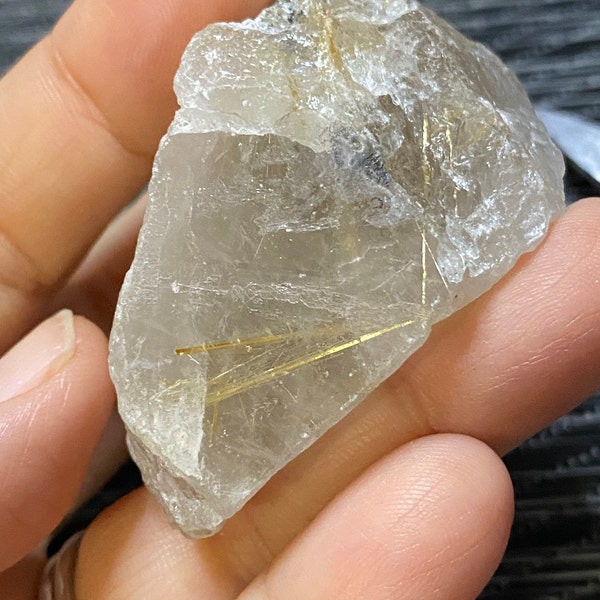 Golden Rutilated Quartz - Raw Rutilated Quartz Crystal - Rough Golden ...