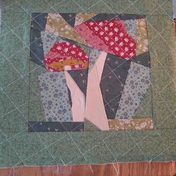 Mushroom Foundation Paper Pieced Pattern by Kohatu Patterns - Etsy